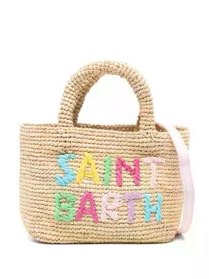 MC2 SAINT BARTH Raffia Tote Bag - Neutrals