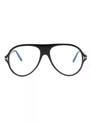 TOM FORD Pilot-frame Glasses - Black