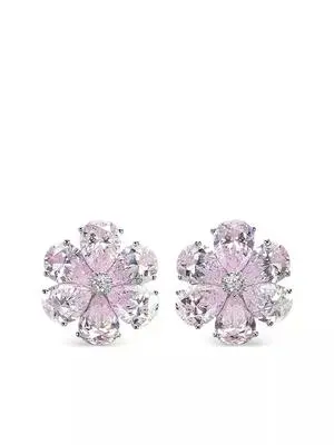 ANABELA CHAN 18k White Gold Marguerite Daisy Diamond Earrings - Silver