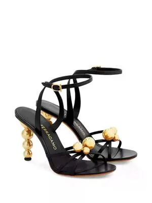 FERRAGAMO Ball-embellished Strappy High-heeled Sandals