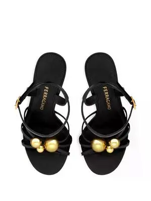 FERRAGAMO Ball-embellished Strappy High-heeled Sandals