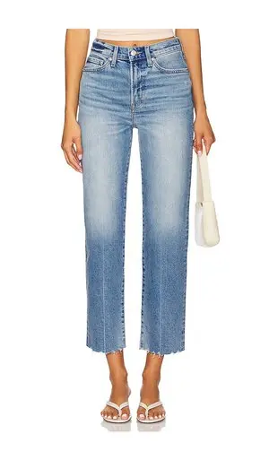 PISTOLA Charlie High Rise Classic Straight Denim Trousers - Blue