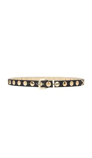 PETIT MOMENTS Studded Disc Belt - Black