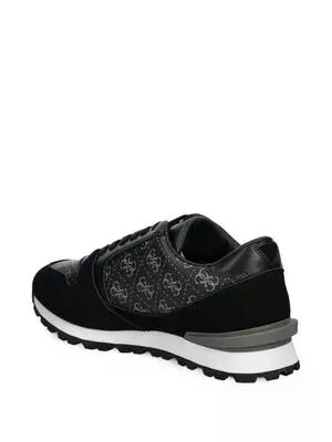 Guess Monogram Print Lace-up Sneakers