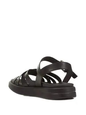 Geox Xand 2s Leather Sandals - Black