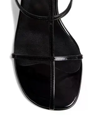 Khaite 75mm Cage Sandals - Black