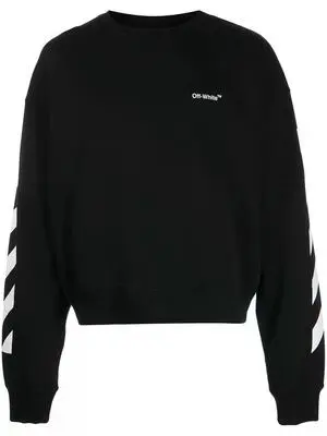 Off-White Diagonal Helvetica Oversized Sweatshirt