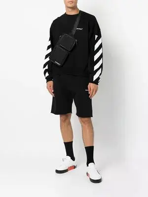 Off-White Diagonal Helvetica Oversized Sweatshirt