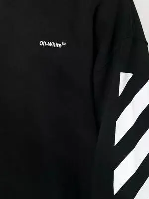 Off-White Diagonal Helvetica Oversized Sweatshirt