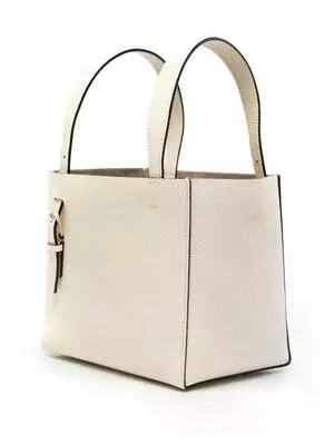 VALEXTRA Micro Bucket Leather Tote Bag