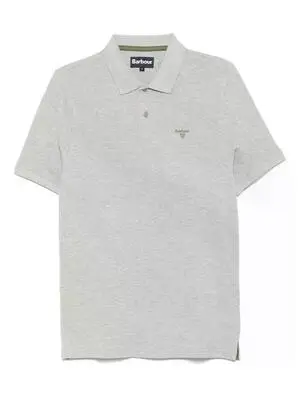 Barbour Embroidered-logo Polo Shirt - Grey
