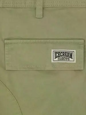 ICECREAM Graphic Cat Cargo Trousers - Green