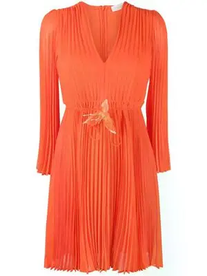 Zimmermann Sunray Pleated Minidress - Red