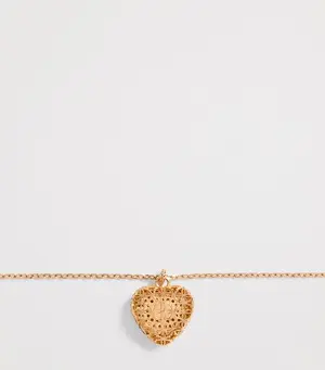 Valentino Garavani Crystal Embellished Heart Pendant Necklace