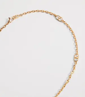 Valentino Garavani Crystal Embellished Heart Pendant Necklace