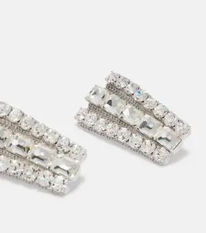 SELF-PORTRAIT Crystal-embellished Drop Earrings
