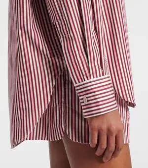 Faithfull The Brand En Vau Striped Cotton Shirt