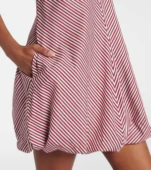 Faithfull The Brand Daniela Striped Cotton Mini Dress - Multicoloured
