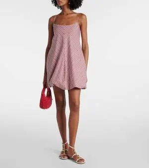 Faithfull The Brand Daniela Striped Cotton Mini Dress - Multicoloured