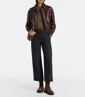Brunello Cucinelli Monili Suede Ankle Boots
