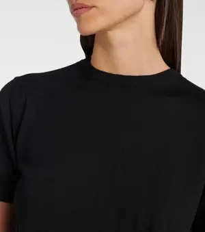 Saint Laurent Ribbed Wool Crewneck Top