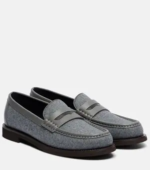 Brunello Cucinelli Monili Trimmed Loafers