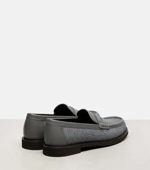 Brunello Cucinelli Monili Trimmed Loafers