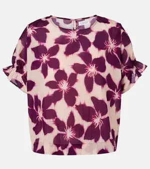 Velvet By Graham & Spencer Delilah Floral Cotton Poplin Blouse - Multicoloured
