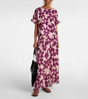 Velvet By Graham & Spencer Delilah Floral Cotton Poplin Blouse