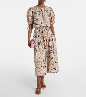 Ulla Johnson Coralie Floral Cotton Blouse
