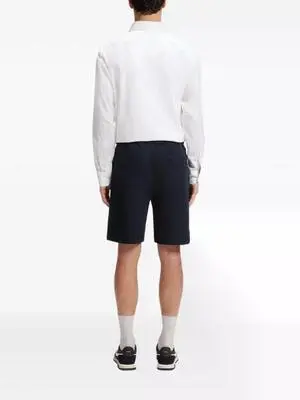 BOSS Logo Patch Track Shorts - Blue