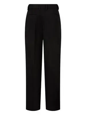 STUDIO TOMBOY Pintuck-detail Trousers - Black