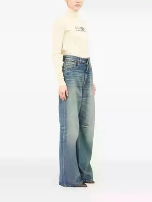 MAISON MARGIELA Wide-leg Jeans With Fading And Whiskering