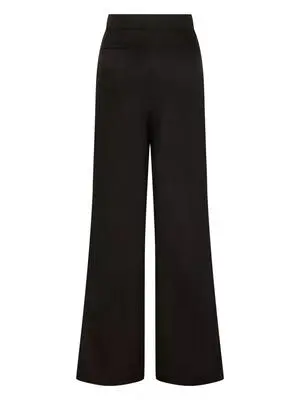 STUDIO TOMBOY Pressed-crease Palazzo Trousers - Black