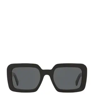 Celine Oversized Square Triomphe Sunglasses - Black