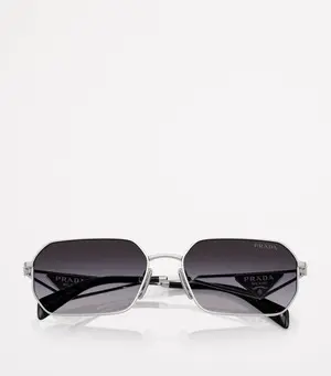 Prada Steel Pr A51s Sunglasses - Silver
