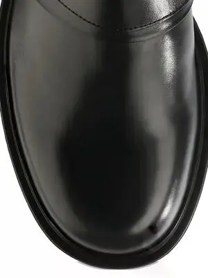 HOGL Billie Buckle-embellished Leather Biker Boots