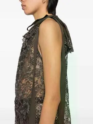 UMA WANG Sleeveless Lace Top