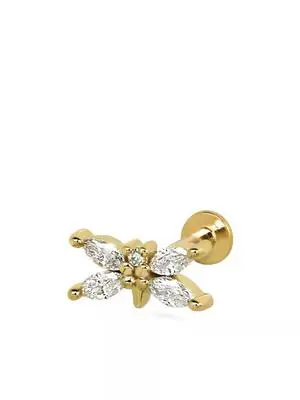LARK & BERRY 14kt Gold Butterfly Diamond Single Earring