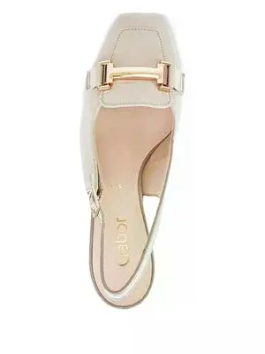 Gabor 70mm Jaconet Slingback Block Heel Pumps
