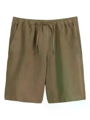 Marc O'polo Drawstring Waist Linen Shorts - Brown