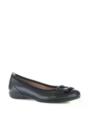 Gabor Buckle Detail Ballet Flats - Black