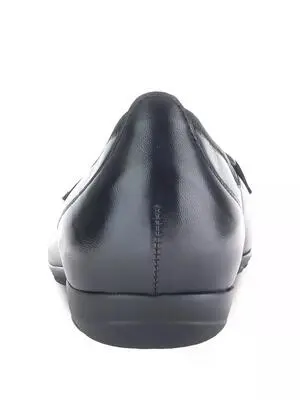 Gabor Buckle Detail Ballet Flats - Black