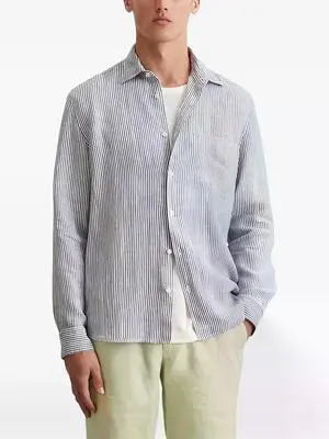 Marc O'polo Striped Button-up Shirt - Grey