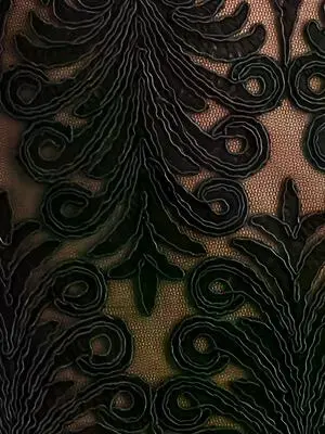 Tadashi Shoji Off-shoulder Gown With Lace Embroidery