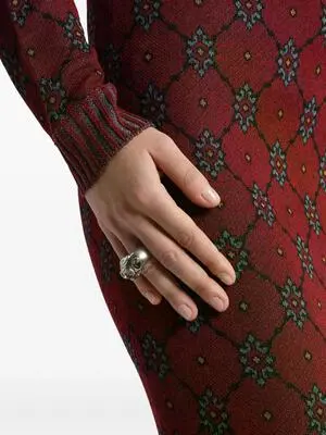 Etro Tone Crystal Embellished Ring - Silver