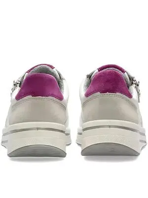 ARA Sapporo Suede Heel Lace-up Zip Detail Sneakers