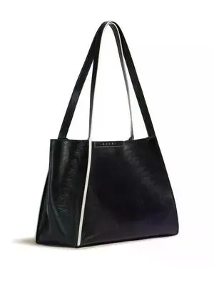 Marni Small Cresta Tote Bag - Black