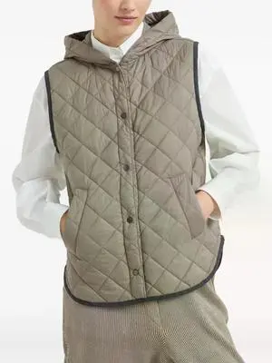 Brunello Cucinelli Quilted Gilet - Neutrals