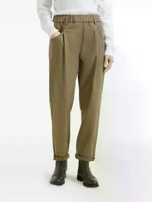 Brunello Cucinelli High-waisted Trousers - Brown